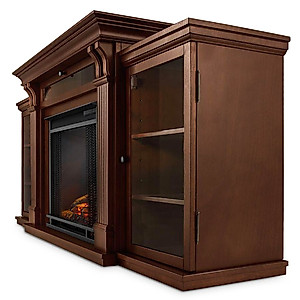 Real Flame Calie Media Fireplace, Large, Dark Espresso