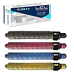 LCL Compatible Toner Cartridge Replacement for Ricoh 888636 888637 888638 888639 MP C2000 MP C2500 MP C300 DSC525 DSC530 LD425C LD430C C2525 C3030 Aficio MP C2000 MP C2500 (4-Pack KCMY)