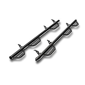 N-Fab Nerf Steps | Textured Black, Wheel-to-Wheel w/ Bed Access | D10110MC-6-TX | Fits 2010-2018 Dodge RAM 2500 / 3500 Mega Cab 6.4' Standard Bed, SRW / DRW Gas / Diesel