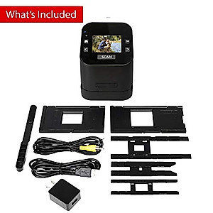 Magnasonic All-In-One Film & Slide Scanner, High Resolution 22MP, Converts 35mm/110/126/ Super 8/8mm Film & 135/110/126 Slides into Digital JPEG, 2.4" LCD Screen, Built-in Memory, Fast Scanning (FS52)