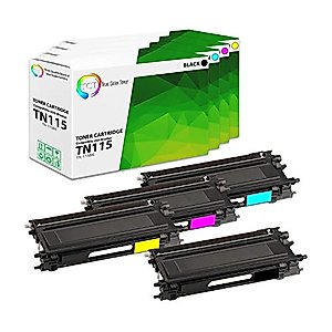 TCT Premium Compatible Toner Cartridge Replacement for Brother TN-115 TN115BK TN115C TN115M TN115Y Works with Brother HL-4040 4070, MFC-9440, DCP-9040 Printers (Black, Cyan, Magenta, Yellow) - 4 Pack