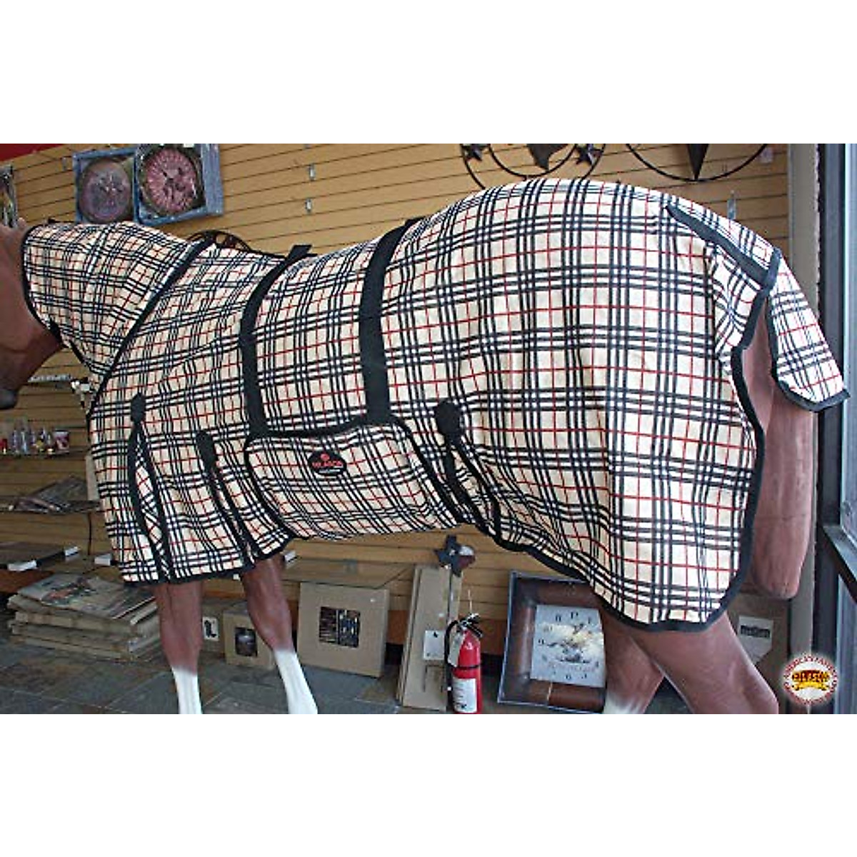 HILASON 75 Inches Horse Fly Sheet Ultra Violet Rays Protect Mesh Bug Mosquito Summer Spring | Fly Sheet | Horse Turnout Sheet | Fly Sheet for Horses | Bug and Mosquito Protection | Fly Sheet for Horse