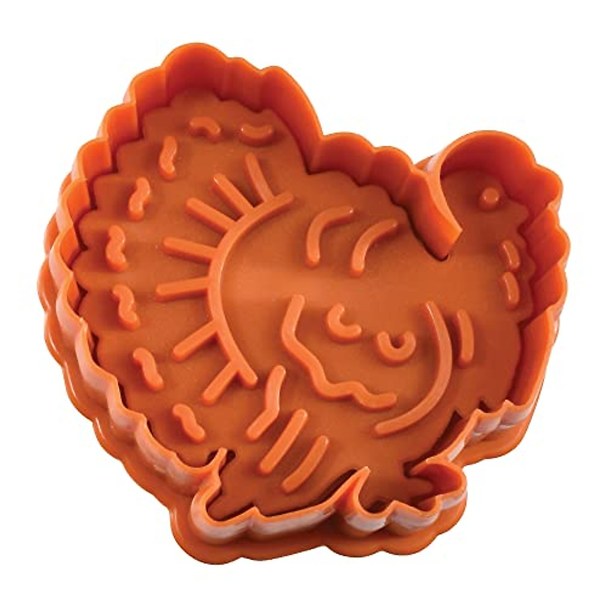 R & M International 492 Pastry/Cookie/Fondant Stamper, 2-Inch, Thanksgiving - Turkey, Acorn, Pumpkin, Oak Leaf
