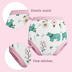 Yufanlili 8 Pack Potty Training Underwear,Toddler Absorbent Training Pants,Toddlers Pee Training Diaper Underwear 2T-3T