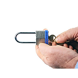 FJM Security A389-40-LS Laminated Steel Keyed Alike (A389) Long Shackle Padlock