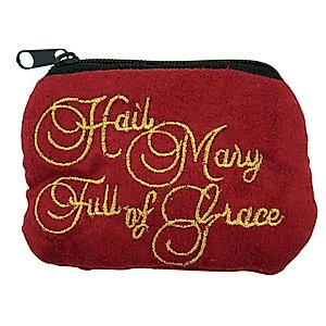 CB Catholic Creed-Zippered Rosary Case, Red