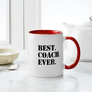 CafePress Best Coach Ever Mugs Ceramic Coffee Mug, Tea Cup 11 oz