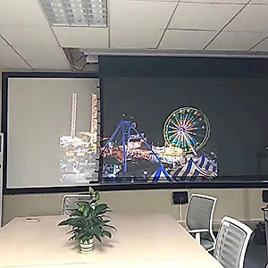 PBKINKM 16:9 4k Motorized Tensioned Projector Screen Black Crystal ALR Projection Screen for Your Home Theater (Size : 106 inch)