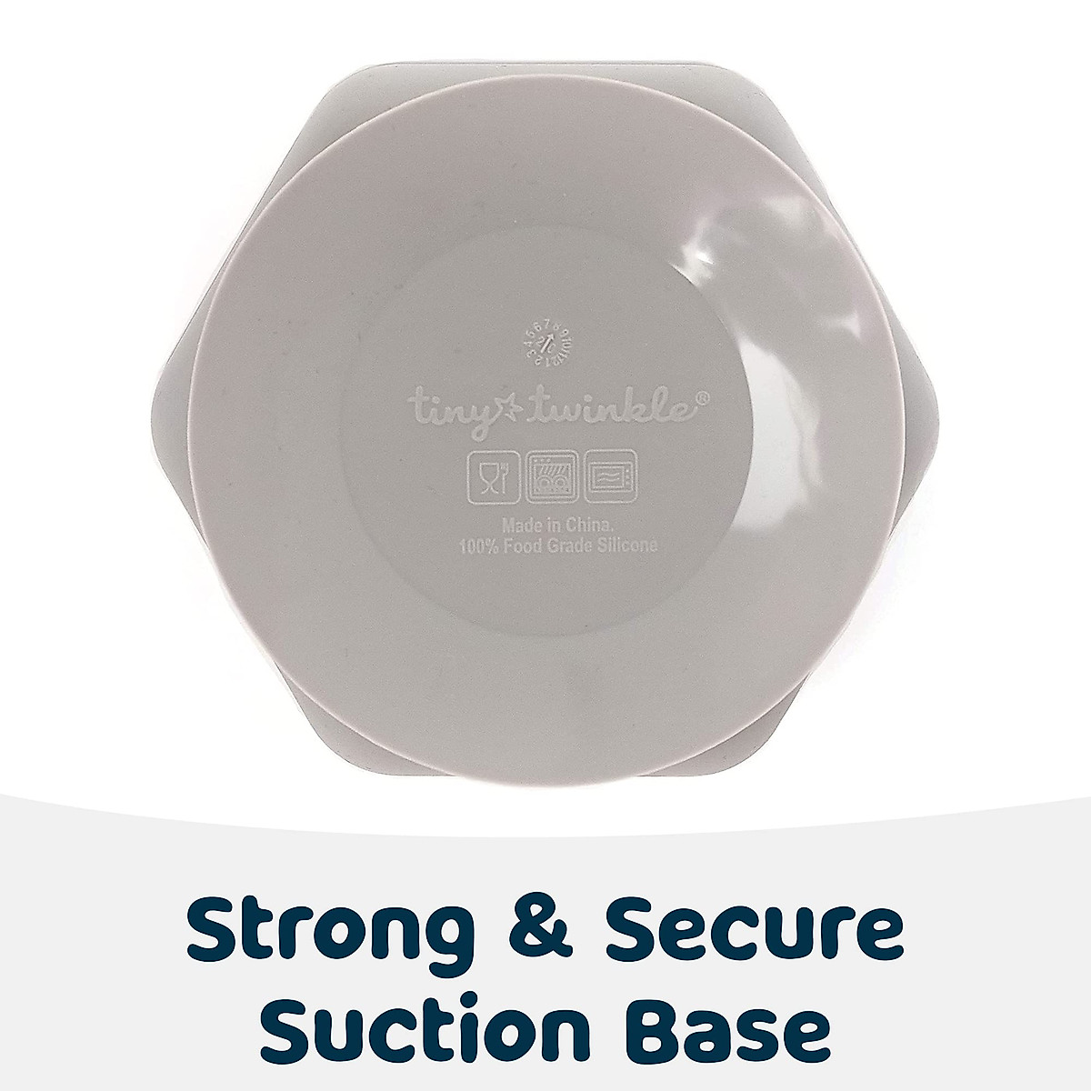 Tiny Twinkle Grey Silicone Bowl, 1 EA