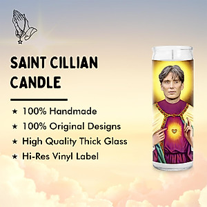Cillian Celebrity Gift Candle - Saint Candles - Tommy Shelby Unique Candle - Handmade in USA - Celeb TV Show Movie Gift