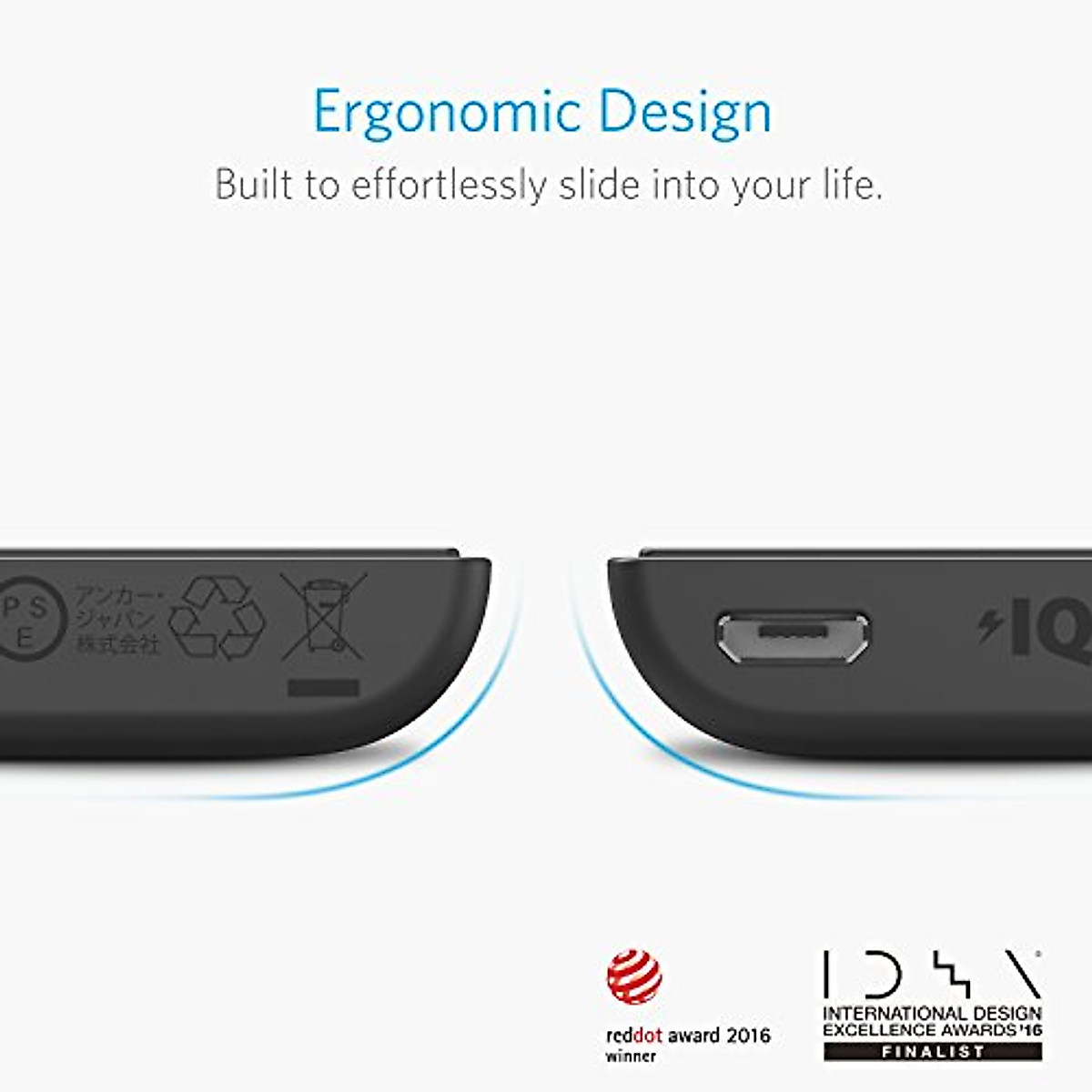 Anker PowerCore Slim 5000 Portable Charger, Ultra Slim 5000mAh External Battery with High-Speed Charging Technology, Pocket Friendly Power Bank, Perfectly Designed for Smartphones