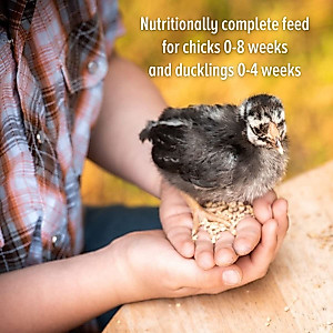 Scratch and Peck Feeds Starter Crumbles Chick Feed with Grub Protein - 25-lbs. - Certified Organic, Non-GMO Project Verified