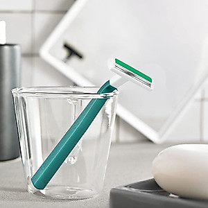 BIC Comfort Twin Men's Disposable Razor, Twin Blade, 5 Count, Sensitive Skin Razor For an Ultra Soothing and Comfortable Shave