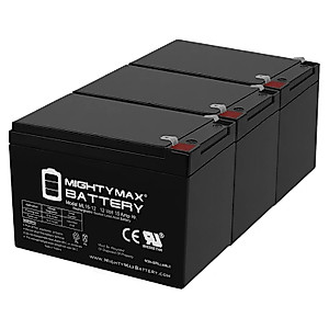 Mighty Max Battery 12V 15AH F2 Battery Replaces Razor Dirt Rocket SX500, 15128-3 Pack