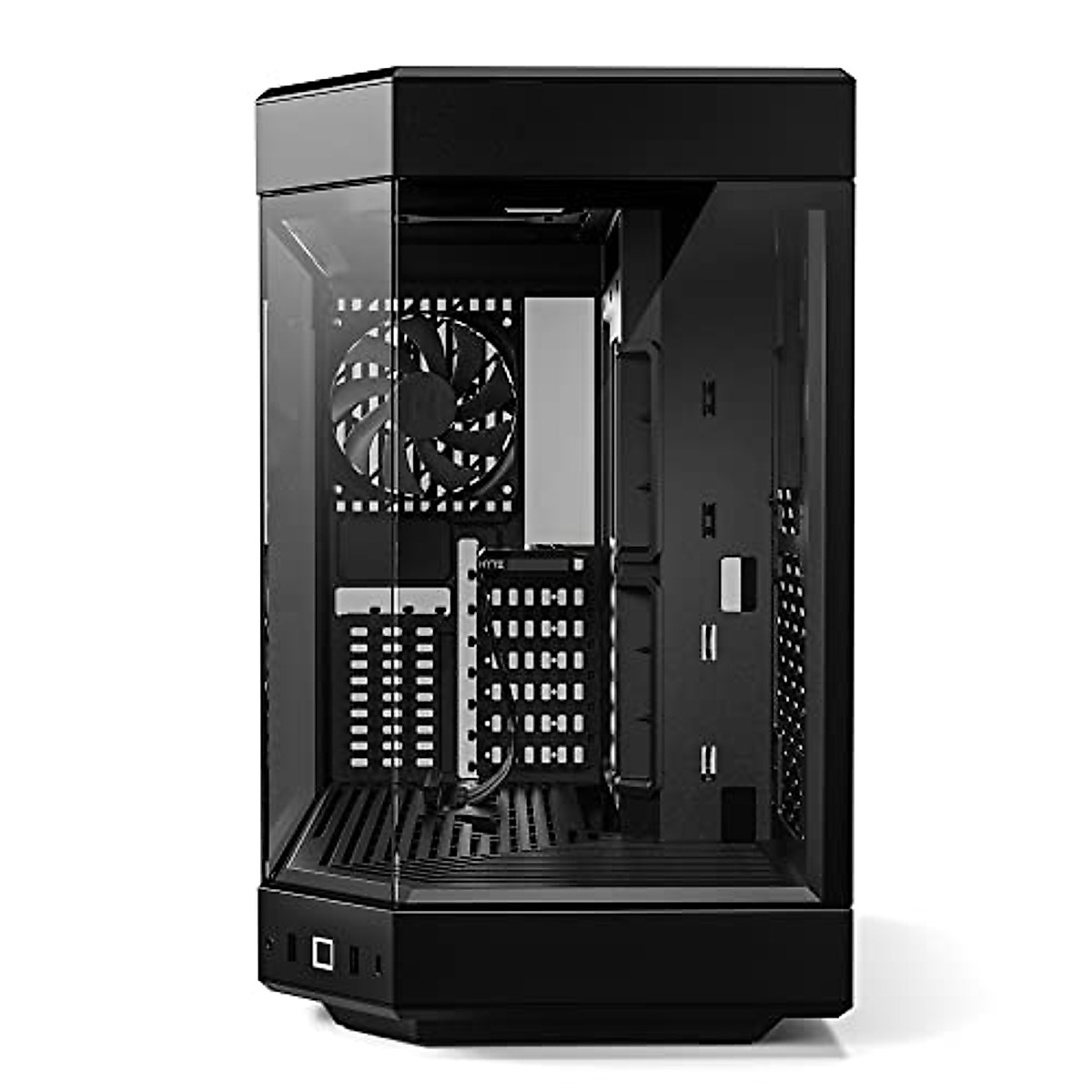 HYTE Y60 Modern Aesthetic Dual Chamber Panoramic Tempered Glass Mid-Tower ATX Computer Gaming Case with PCIE 4.0 Riser Cable Included, Black (CS-HYTE-Y60-B)