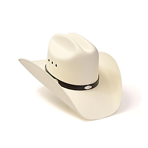 Western Express Natural Straw Cowboy Hat - Cattleman Style with Silver Conchos Hat Band | Cowboy & Cowgirl Hats for Men and Women