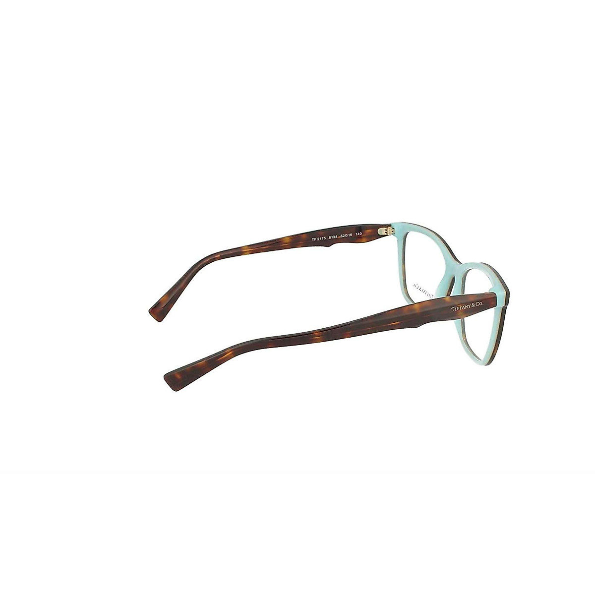 Tiffany TF2175-8134 Eyeglass Frame HAVANA/BLUE Frame W/Clear Demo Lens