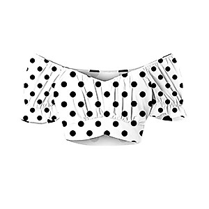 YUTK Sexy Crop Tank Top Womens Off Shoulder Short Sleeve Ruched Summer Casual T Shirts Fashion Clubwear A