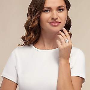 Silpada 'Nested Cultured Pearl' 9.5-10 mm Freshwater Cultured Pearl Ring in Sterling Silver, Size 8 Size 8