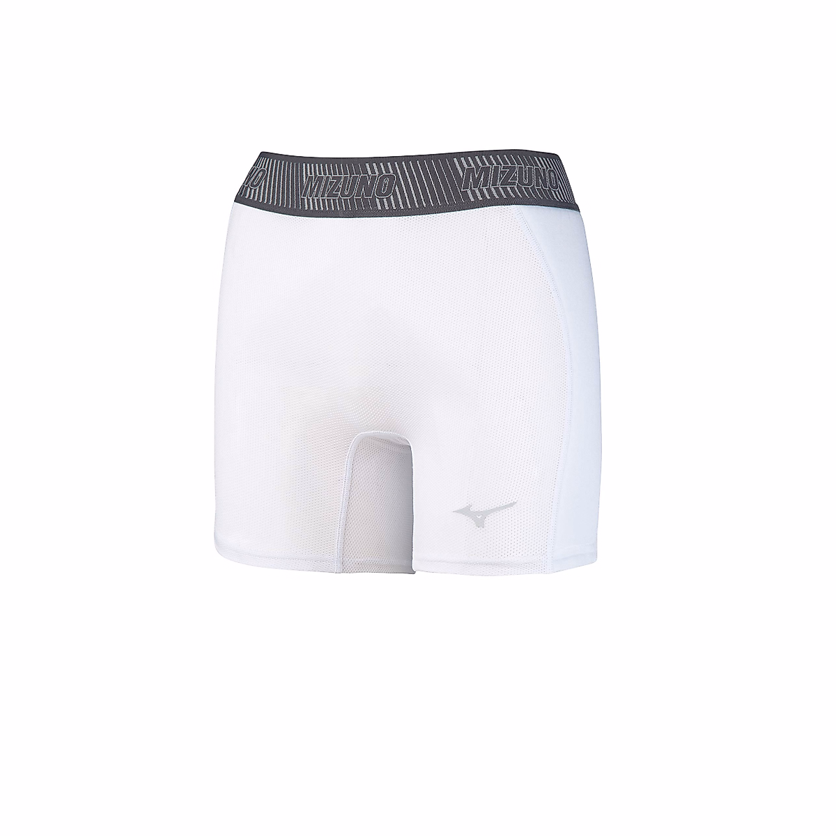 Mizuno Women's Aero Vent Padded Sliding Short, White, Medium