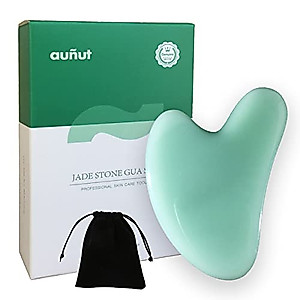 Gua Sha Facial Lifting Tool, Jade Stone Tool for Face and Body Skin Care.