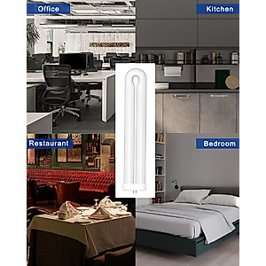 BF190 Bug Zapper Replacement Bulb Compatible with Flowtron BK-40D, 10 Inch FUL32T8/BL U Type Replacement Light Bulb for 32W Outdoor Electronic Insect Killer with 4-Pin Base, 1 Pack