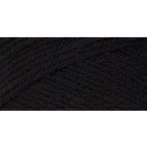 Red Heart Black Super Saver Yarn 6/Pk 6 Pack