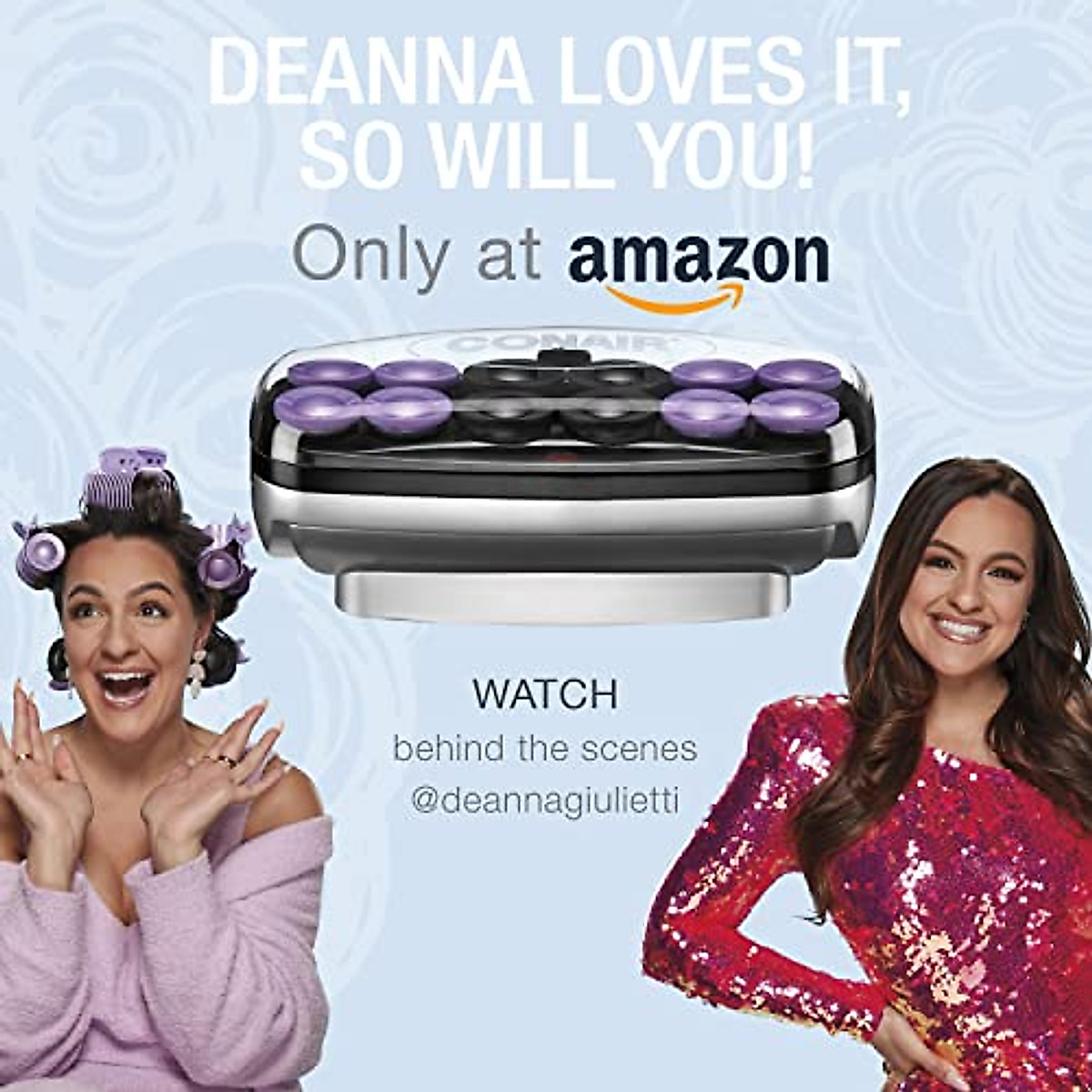 Conair Jumbo and Super Jumbo Ceramic Hot Rollers, Bonus Super Clips Included (Amazon Exclusive)