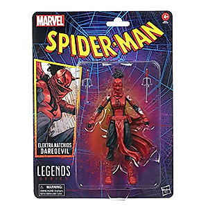 Marvel Legends Series Elektra Natchios Daredevil, Collectible 6 Inch Action Figures, 2 Accessories