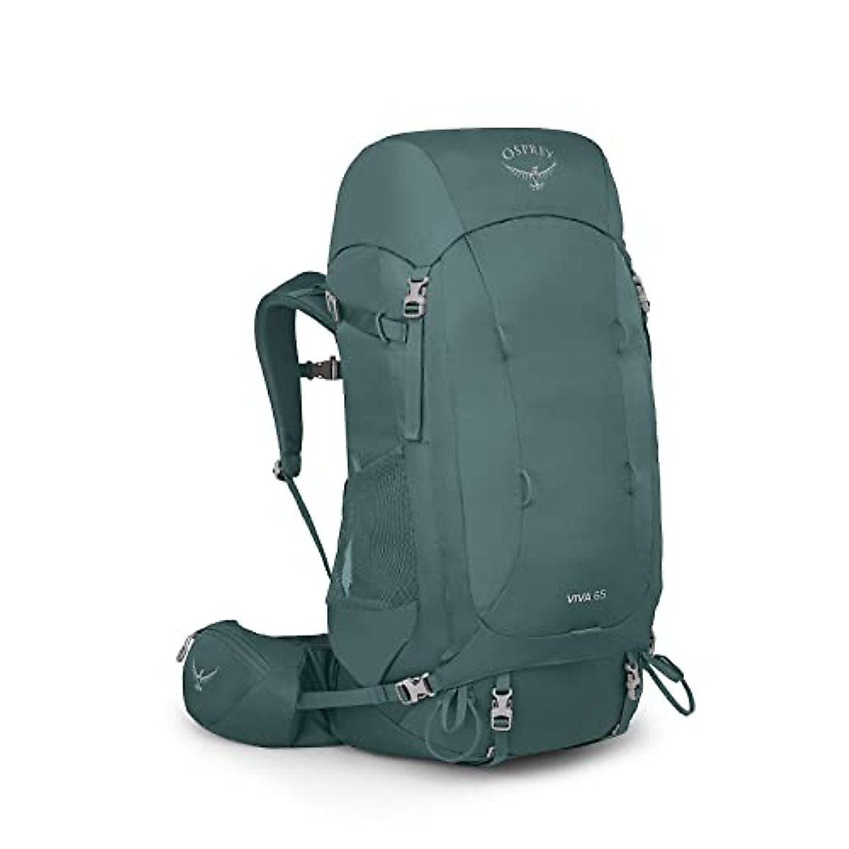 Osprey Viva 65L Women's Backpacking Backpack, Succulent Green, One Size, Extended Fit