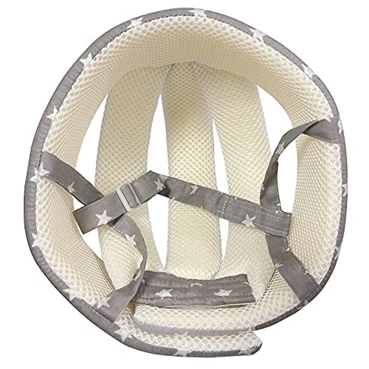 Ocanoiy Baby Safety Helmet Toddler Children Headguard Infant Head Cushion Protective Harnesses Cap Soft Adjustable Kid Safety Hat Head Protector (Gray Star)