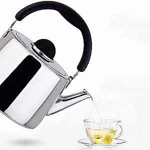 Tea Kettle Stovetop Whistling Tea Kettle Stainless Steel Whistling Tea Kettle Stove Top Kettle Teapot With Ergonomic Handle For Home Stove Top Kettle Tea Kettle for Stove Top