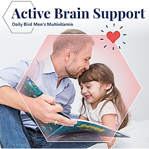 Best Nest Wellness Men's Daily Multivitamin - Men Vitamins for Overall Health, Multimineral Supplement with Probiotics, Methylfolate, A, C, D, E B12, Zinc & Whole Food Organic Blend Multi Vitamin 30Ct