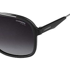 Carrera Men's CA133/S Pilot Sunglasses, Matte Black Ruthenium/Dark Gray Gradient, 57 mm