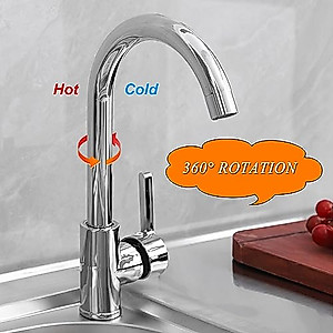 ADASTE Garage Sink Large Double Bowl Sink,Commercial Sink with Drainer Portable Sink with Hot and Cold Water，for Laundry, Backyard, Restaurant