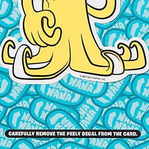 Hallmark Fortnite Birthday Card for Kids with Decal (Peely)