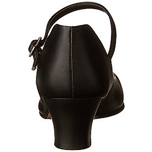 Capezio Women's Jr. Footlight Character Shoe,Black,7.5 W US