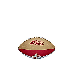 WILSON NFL Mini Team Retro Football-San Francisco, Brown