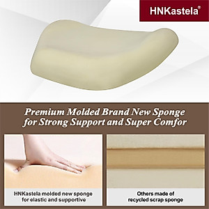 HNKastela Rolling Chair with Back Support - Height Adjustable Shop Stool with Wheels for Esthetician, Lash, Makeup, Computer, Classroom, Studio