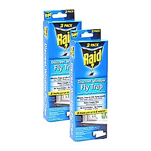 Raid, 4 Pack, Discreet Window Fly Trap