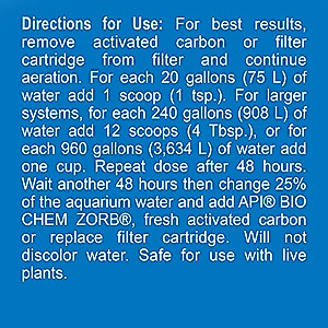 API GENERAL CURE Freshwater and Saltwater Fish Powder Medication 30-Ounce Bulk Box,White