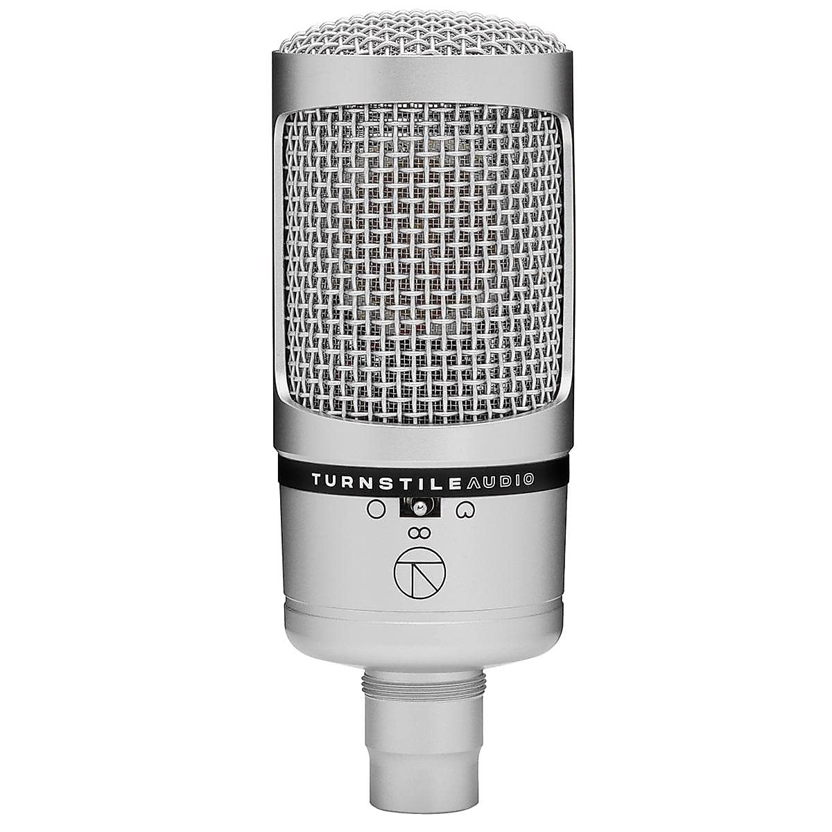 Turnstile Audio Concourse Series TAC700 Multi-Pattern Condenser Microphone, Bundle with H&A Reflection Filter, Silver