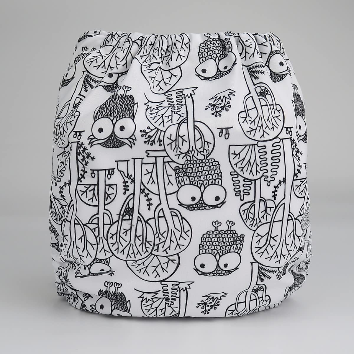 2 to 7 Years Old Cloth Diaper Nappy Pocket Reusable Washable Junior Big Baby Kids Toddler (Trees Owls)