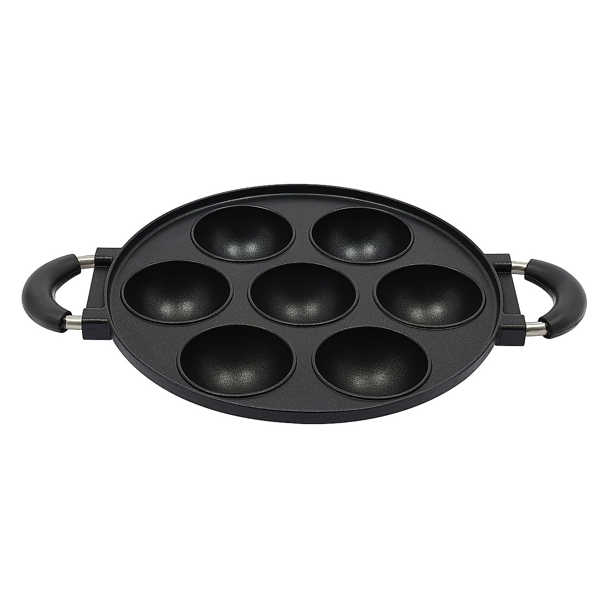 Large Aperture Takoyaki Pan,7 Holes Takoyaki Maker,Nonstick Baking Cake Mould For Home,Bakery,Cafe, Food Store
