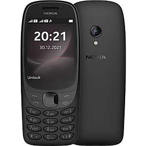Nokia 6310 (2021) Dual-SIM 8MB ROM + 16MB RAM (GSM Only | No CDMA) Factory Unlocked 2G GSM Cell-Phone (Black) - International Version