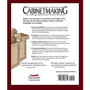 Illustrated Cabinetmaking: How to Design and Construct Furniture That Works (Fox Chapel Publishing) Over 1300 Drawings & Diagrams for Drawers, Tables, Beds, Bookcases, Cabinets, Joints & Subassemblies