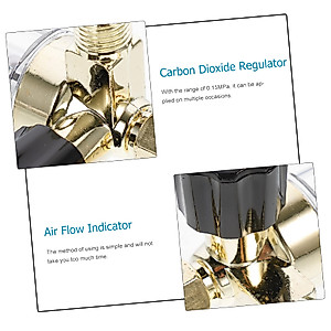 VILLCASE 4pcs Flowmeter Regulator Argon Regulator for Welding Argon Gas Flow Meter Welding Flow Meter CO2 Regulator Carbon Dioxide Regulator nitrogen tire inflator Welder Indicator PPE