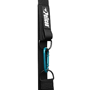 Pelican Double Kayak Storage Strap System - for Indoor and Outdoor Kayak and SUP Paddle Board Hangers - Comes with Paddle Clips - Black/Turquoise