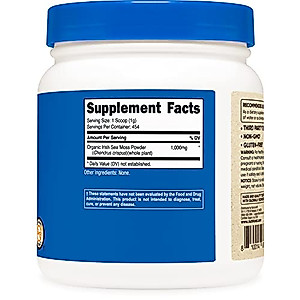 Nutricost Organic Irish Moss Powder (1 LB) - Gluten Free, Non-GMO, Vegetarian Friendly