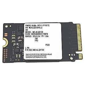 SAMSUNG 512GB M.2 2242 42mm PM991 NVMe PCIe Gen 4 x4 TLC SSD (MZALQ512HALU) for Dell HP Lenovo Laptop Ultrabook Tablet - Internal Solid State Drive (OEM New)